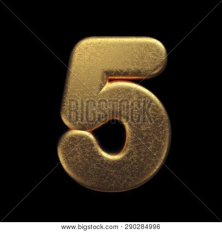 Gold Number 5 - 3d Image & Photo (Free Trial) | Bigstock
