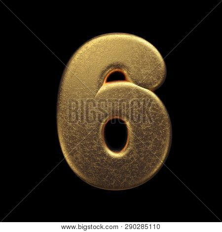 Gold Number 6 - 3d Image & Photo (Free Trial) | Bigstock