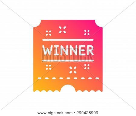 Winner Ticket Icon. Vector & Photo (Free Trial) | Bigstock