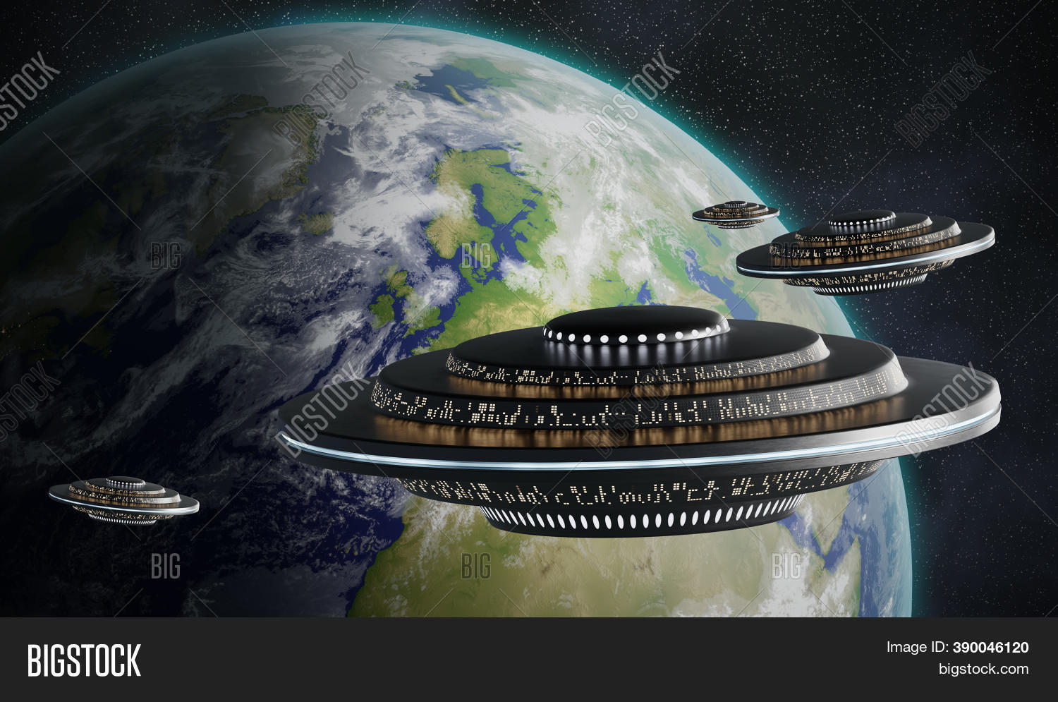Many Alien Spaceships Image & Photo (Free Trial) | Bigstock