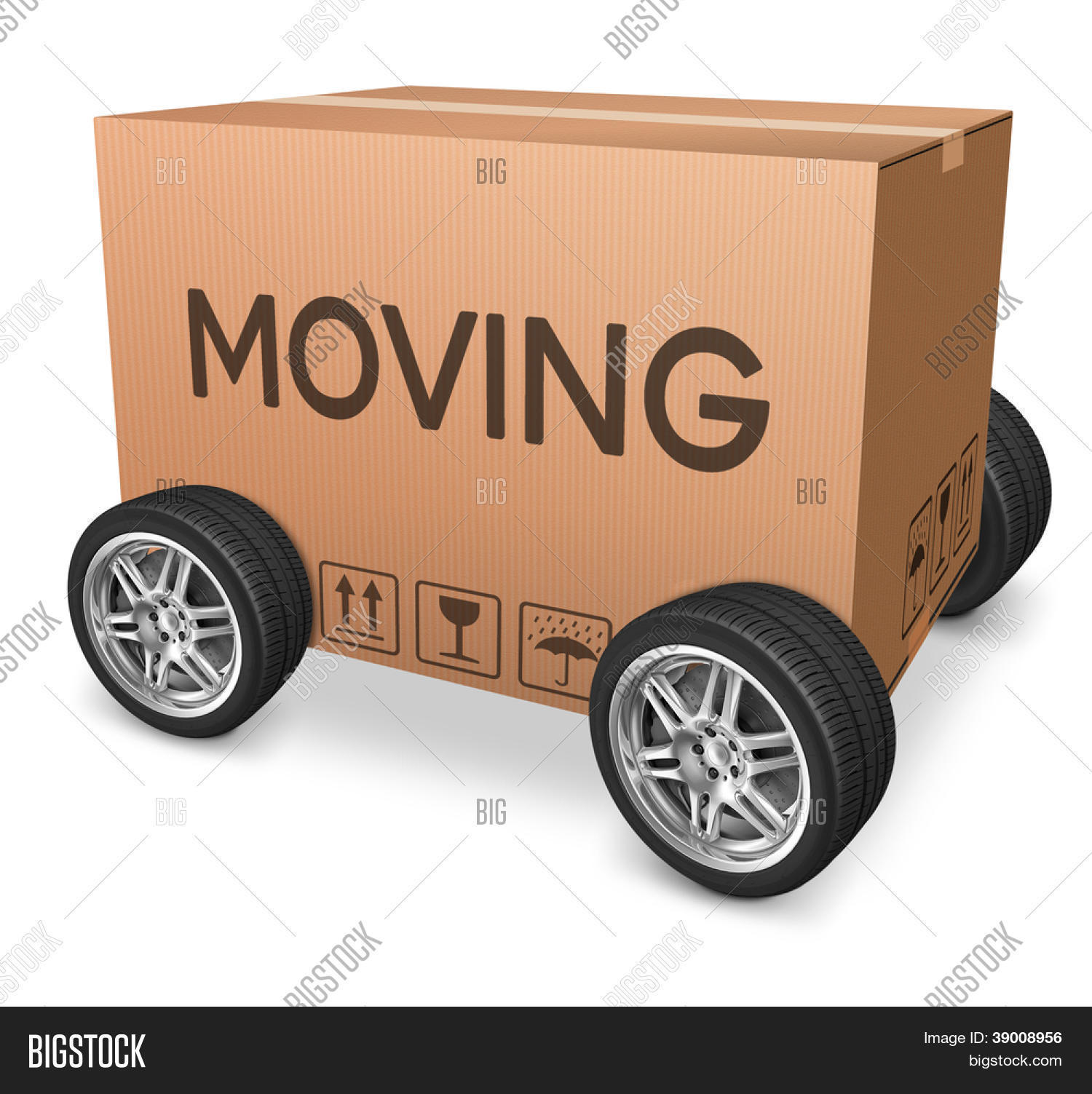 Moving Box Cardboard Image & Photo (Free Trial) | Bigstock