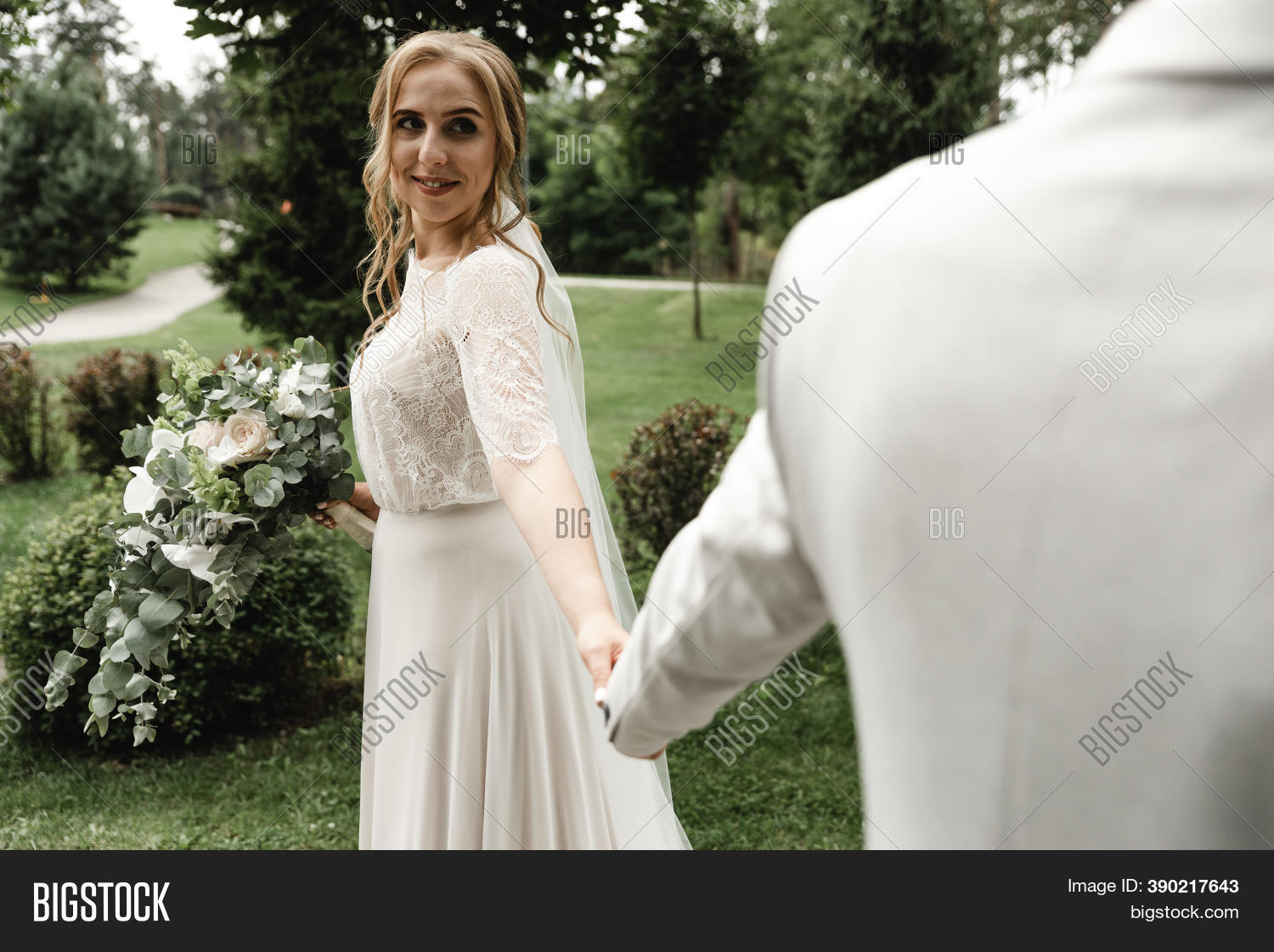 Bride Groom Hold Hands Image & Photo (Free Trial) | Bigstock