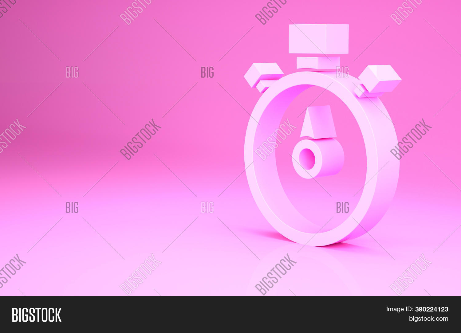 Pink Stopwatch Icon Image & Photo (Free Trial) | Bigstock