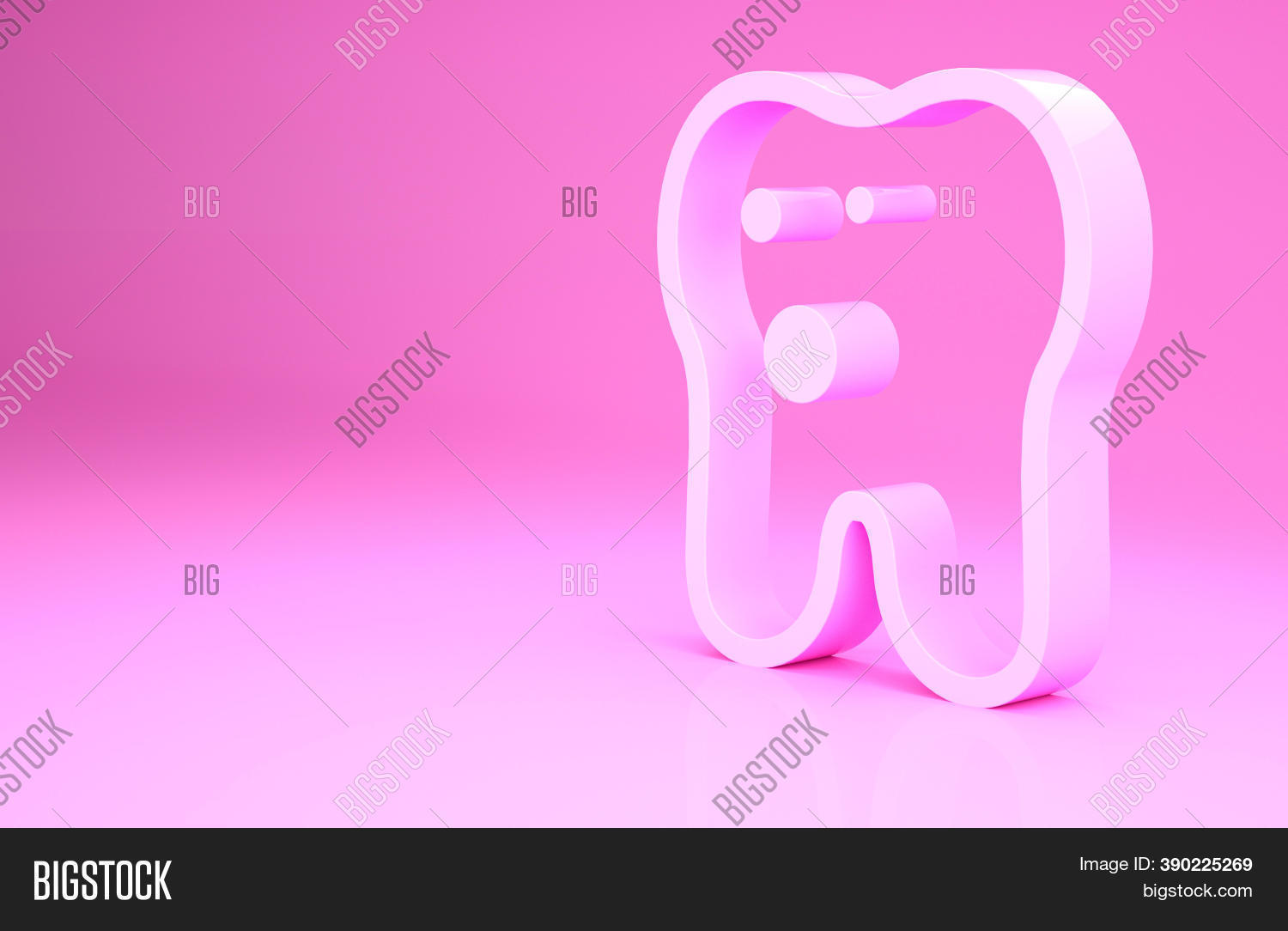 Pink Tooth Caries Icon Image & Photo (Free Trial) | Bigstock