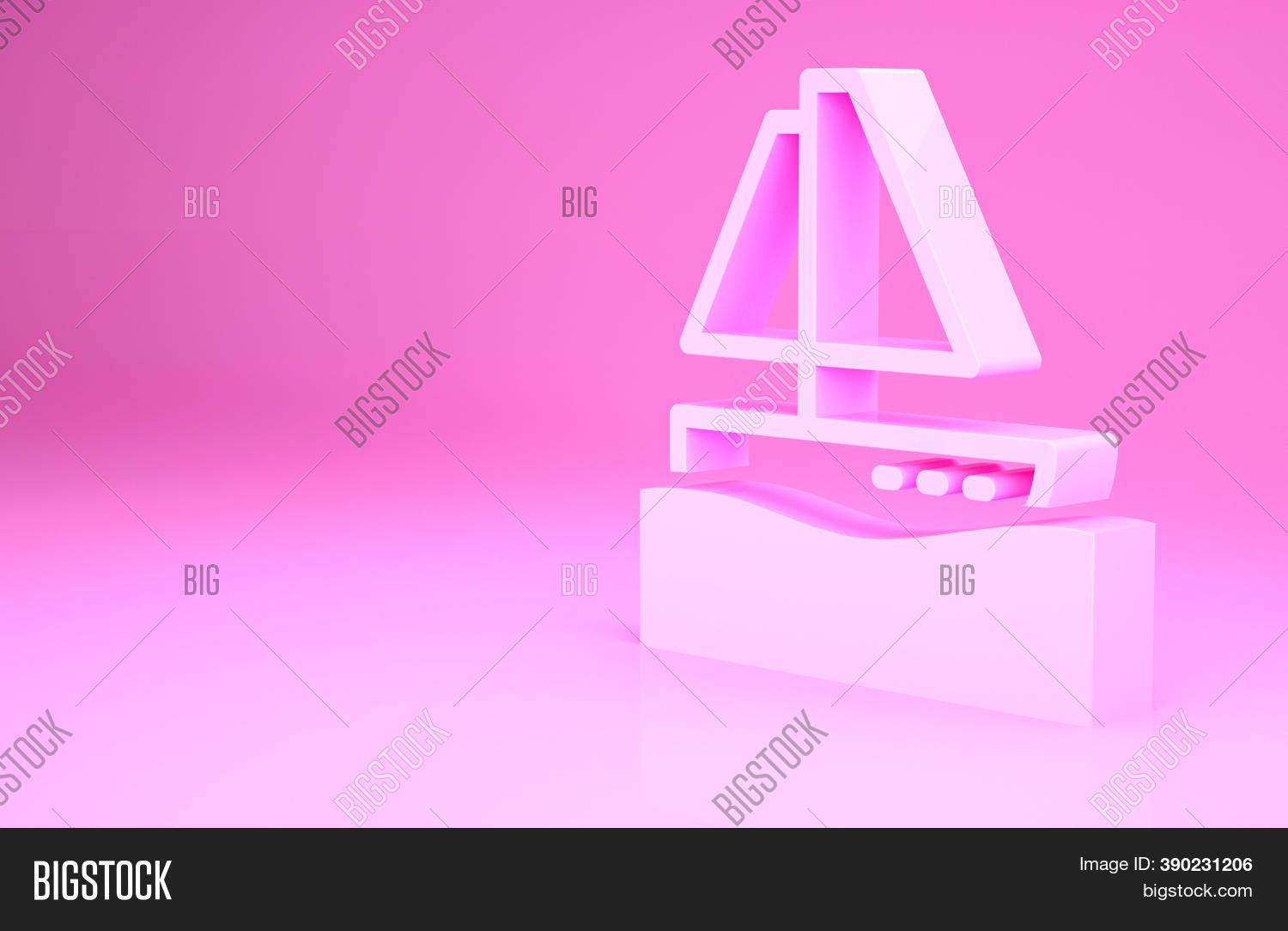 Pink Yacht Sailboat Image & Photo (Free Trial) | Bigstock