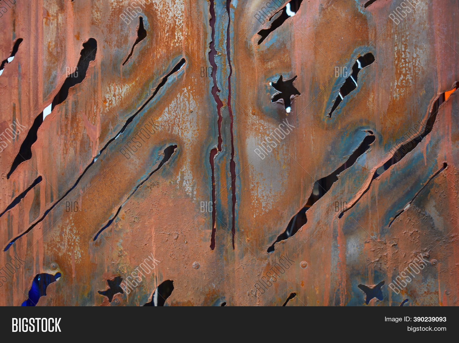 Torn Rusty Metal. Cut Image & Photo (Free Trial) | Bigstock