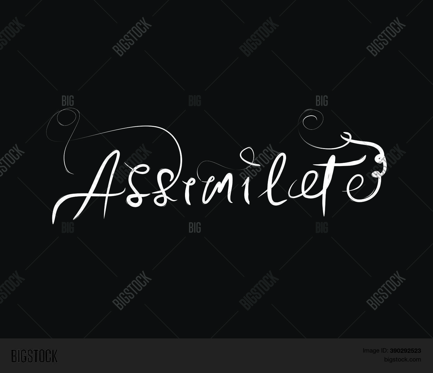 Assimilate Lettering Vector & Photo (Free Trial) | Bigstock