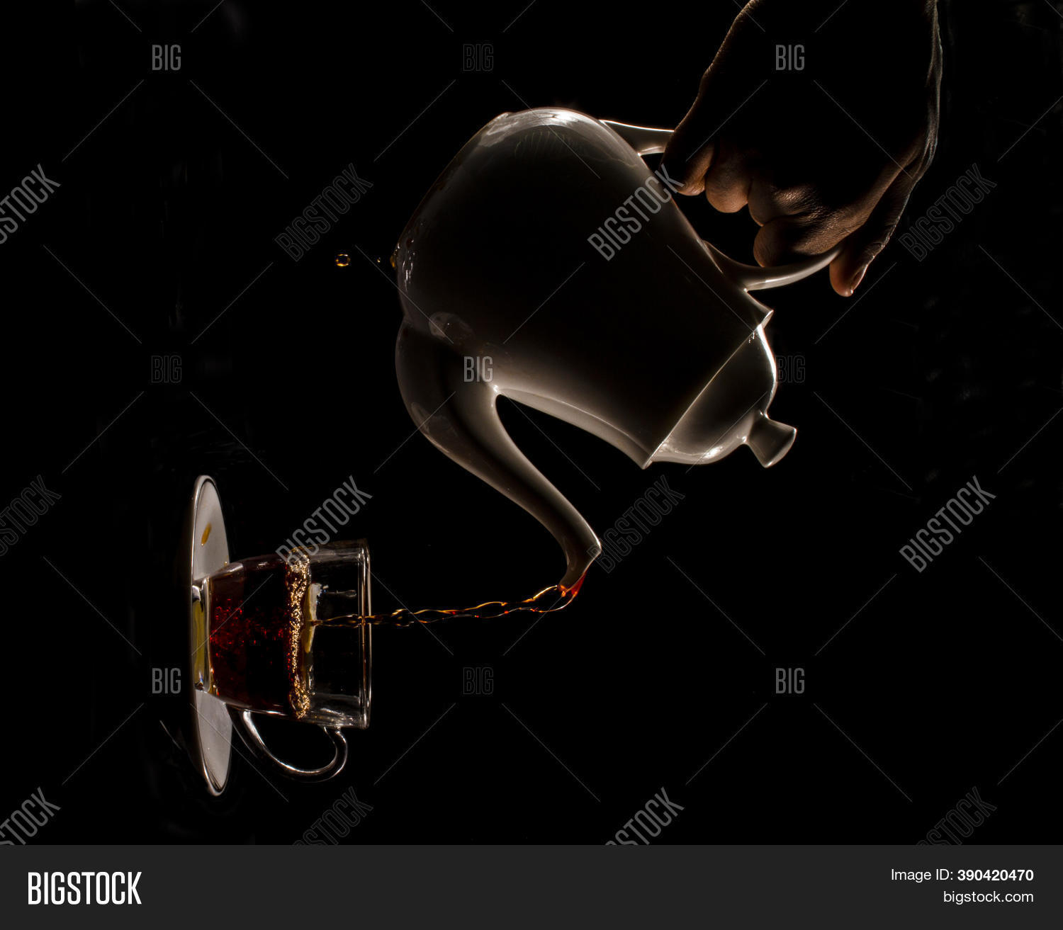 Pouring Tea Into Cup Image & Photo (Free Trial) | Bigstock