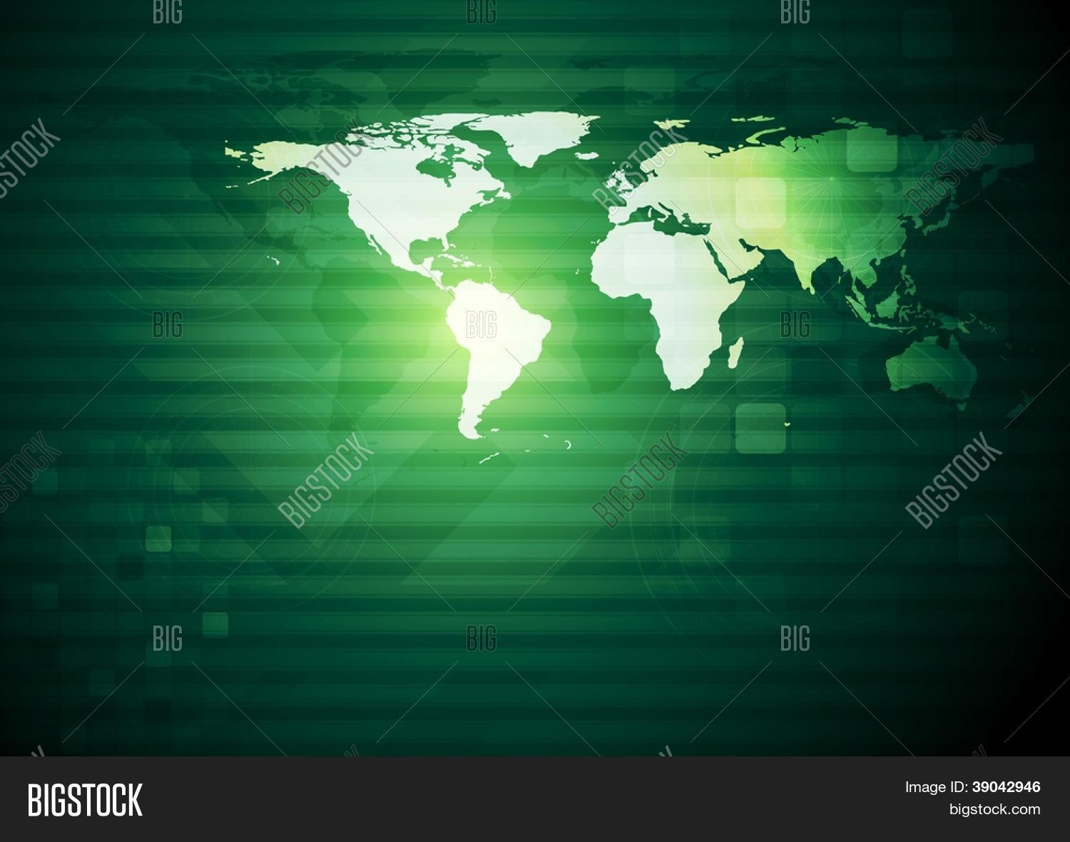 Dark Green Technology Vector & Photo (Free Trial) | Bigstock