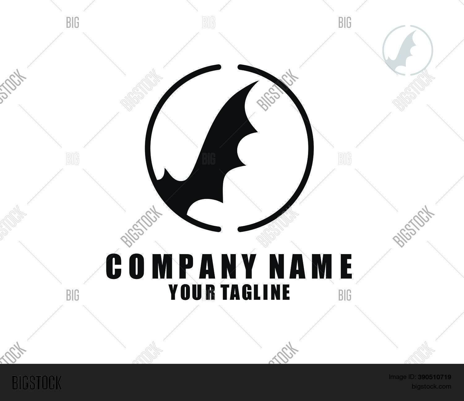 Bat Wings Logo On Vector & Photo (Free Trial) | Bigstock