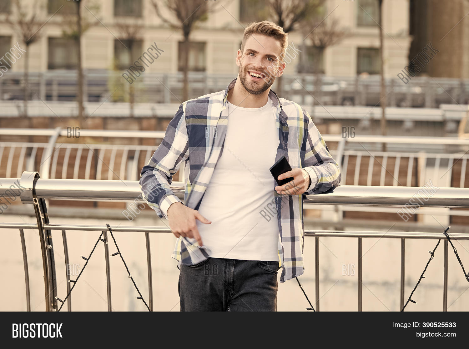 Man Wearing Checkered Image & Photo (Free Trial) | Bigstock