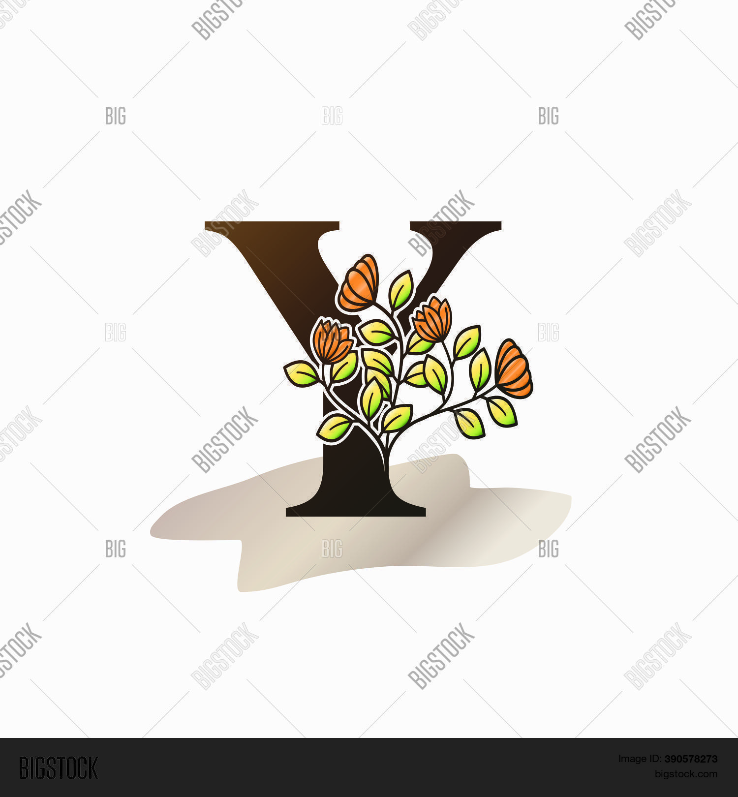 Initial Letter Y Vector & Photo (Free Trial) | Bigstock