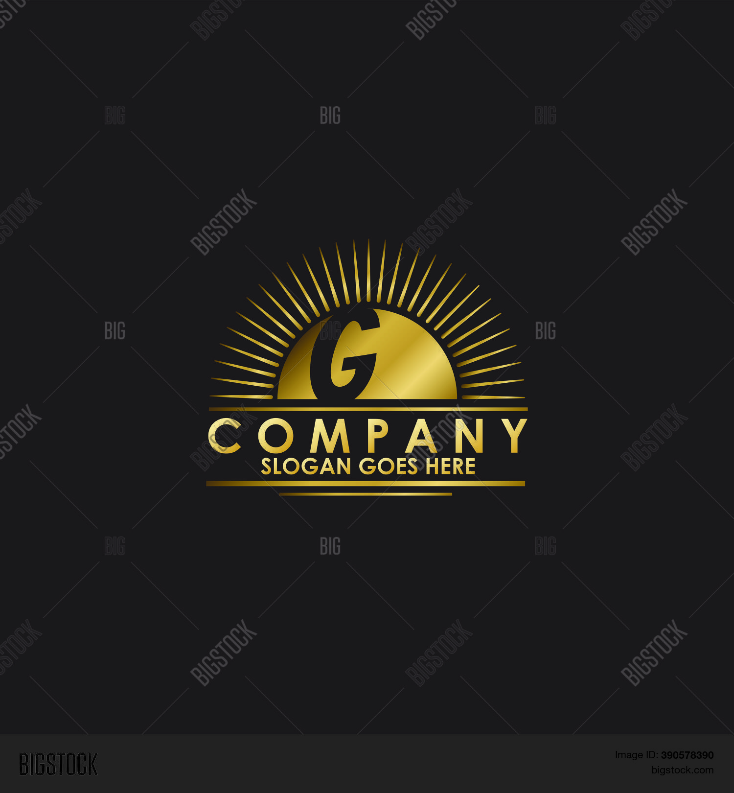 Golden Sun Initial Vector & Photo (Free Trial) | Bigstock