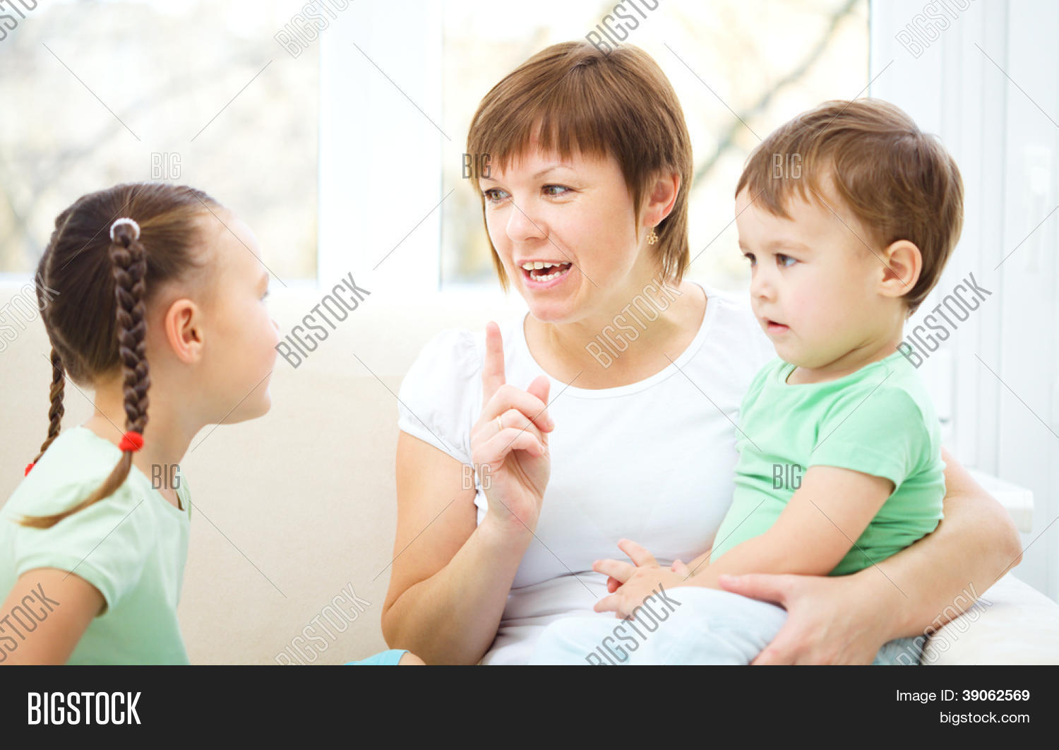 Mother Talking Her Image & Photo (Free Trial) | Bigstock