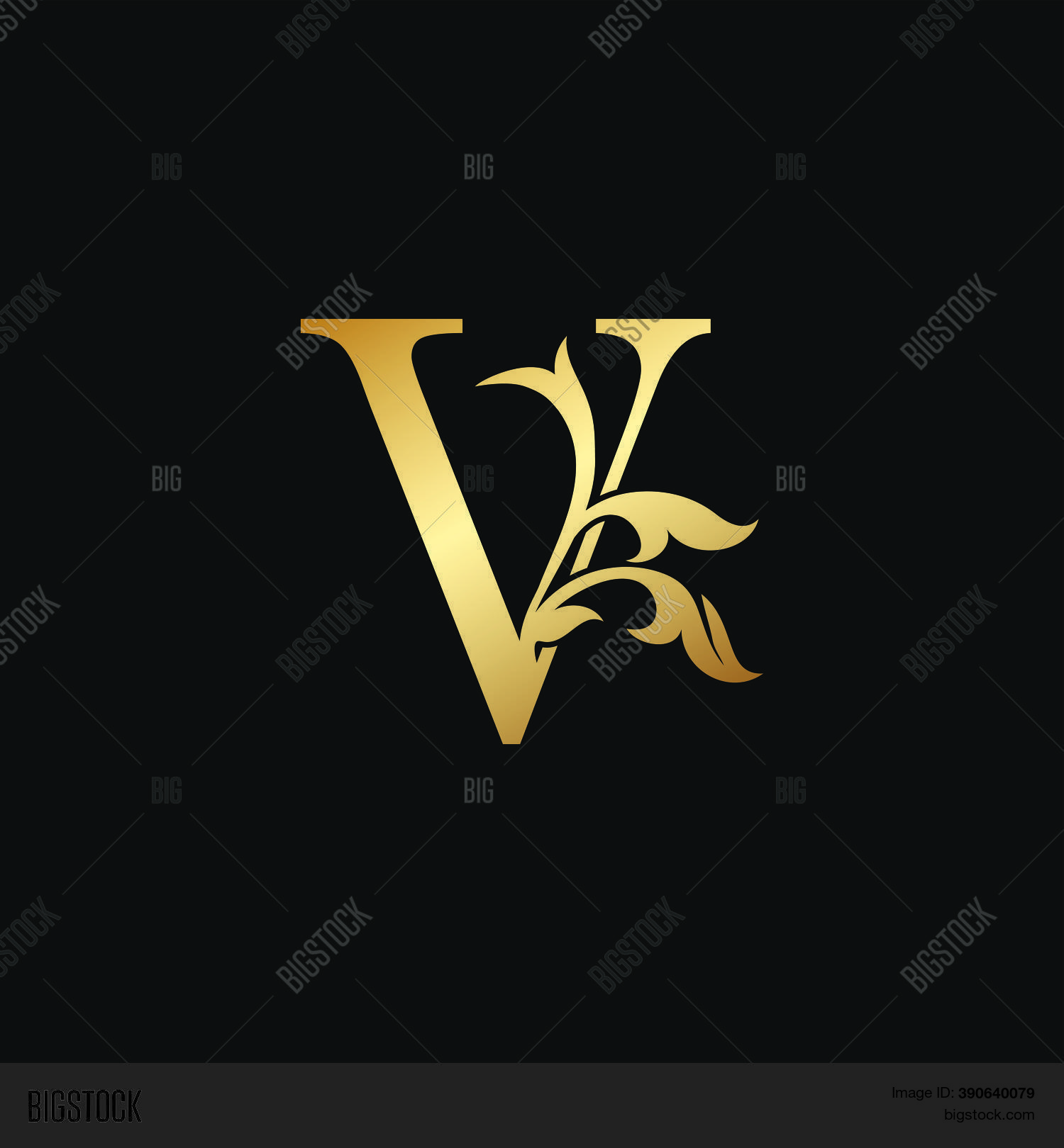 Golden Luxury Letter Vector & Photo (Free Trial) | Bigstock