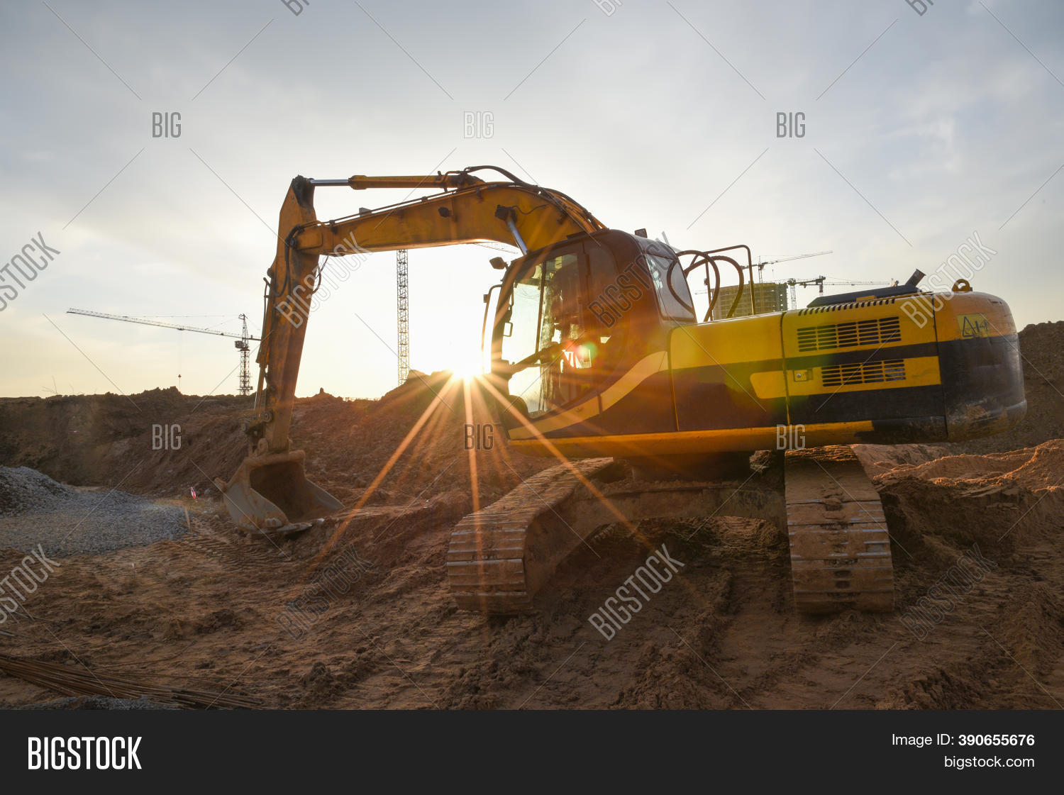 Excavator Working Image & Photo (Free Trial) | Bigstock