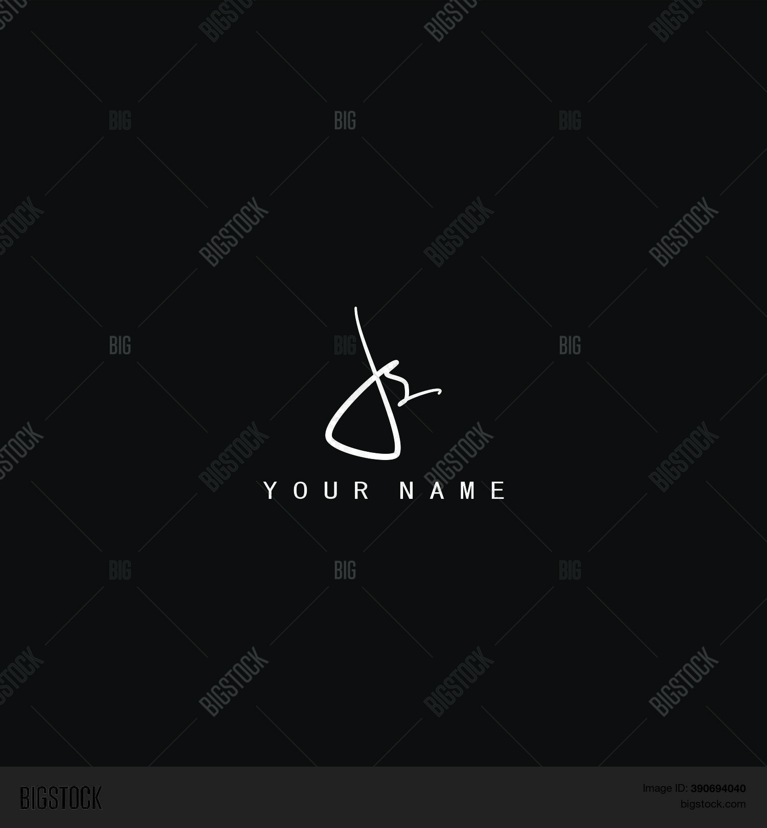 Signature Logo J R, Vector & Photo (Free Trial) | Bigstock