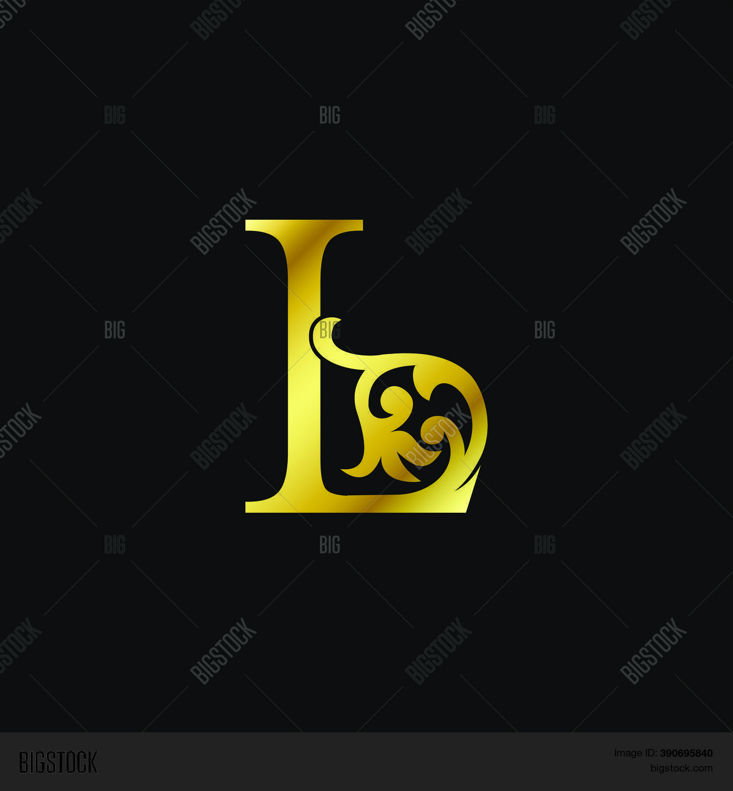 Gold Luxury Letter L Vector & Photo (Free Trial) | Bigstock