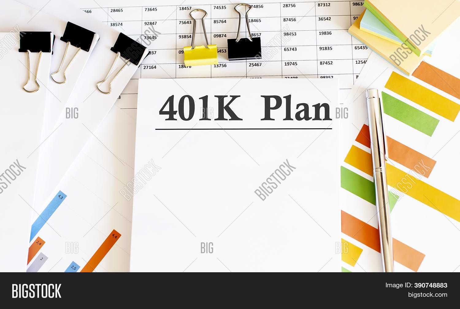 Paper 401k Plan On Image & Photo (Free Trial) | Bigstock