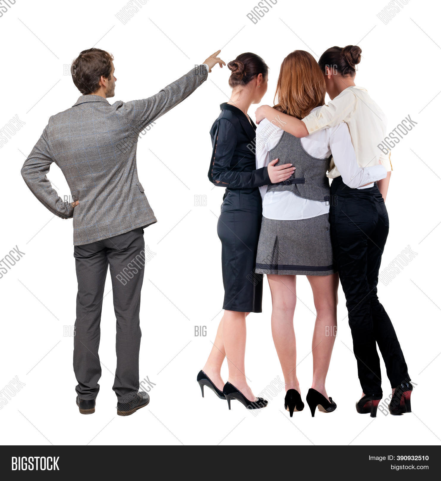 Back View Group Image & Photo (Free Trial) | Bigstock