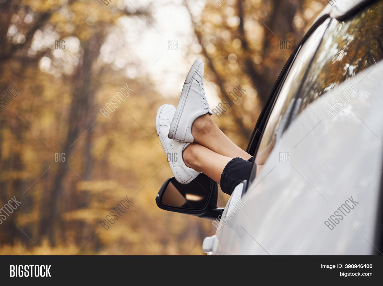 Womans Legs Off Car Image & Photo (Free Trial) | Bigstock