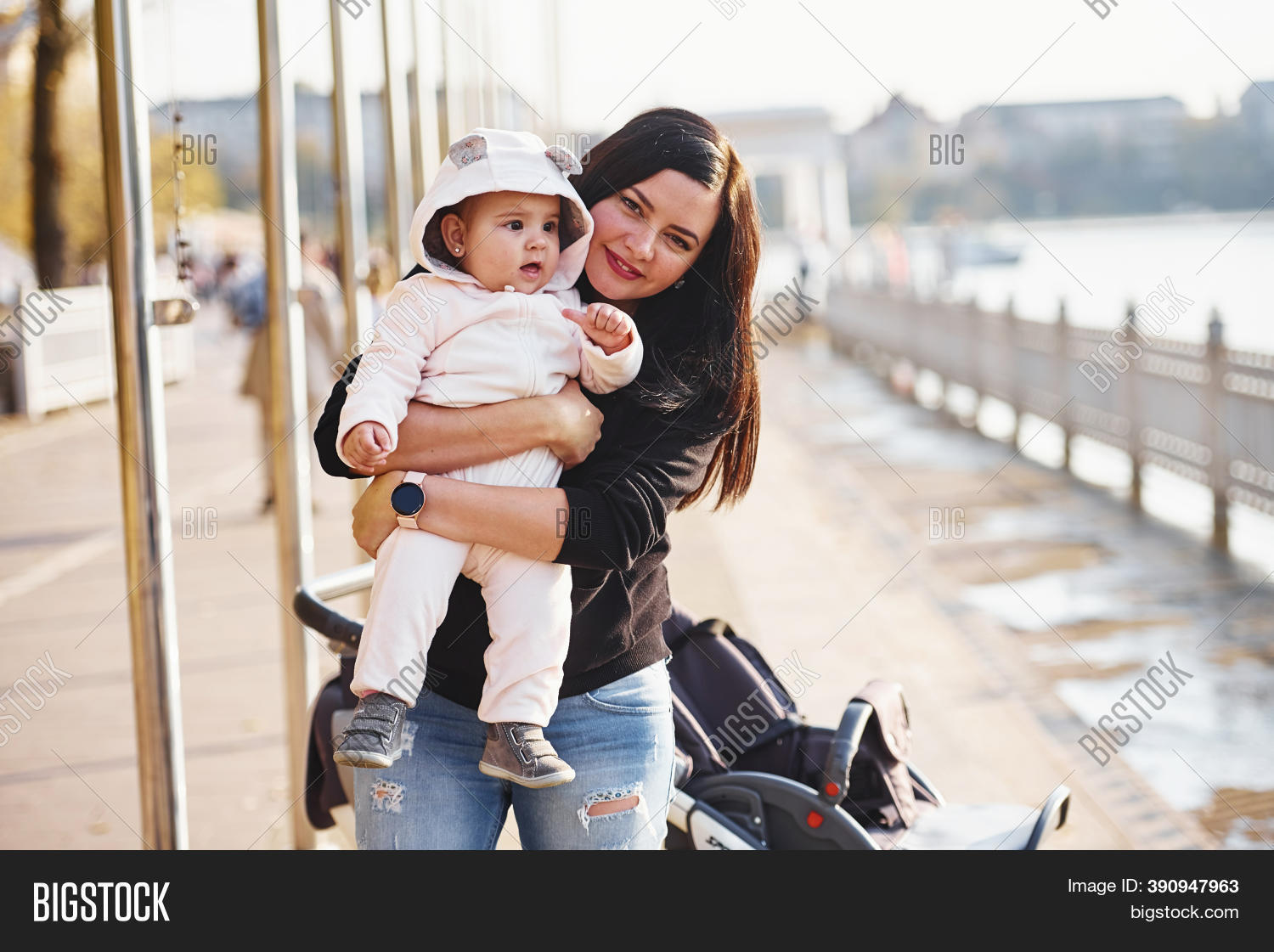 Mother Pram Casual Image & Photo (Free Trial) | Bigstock