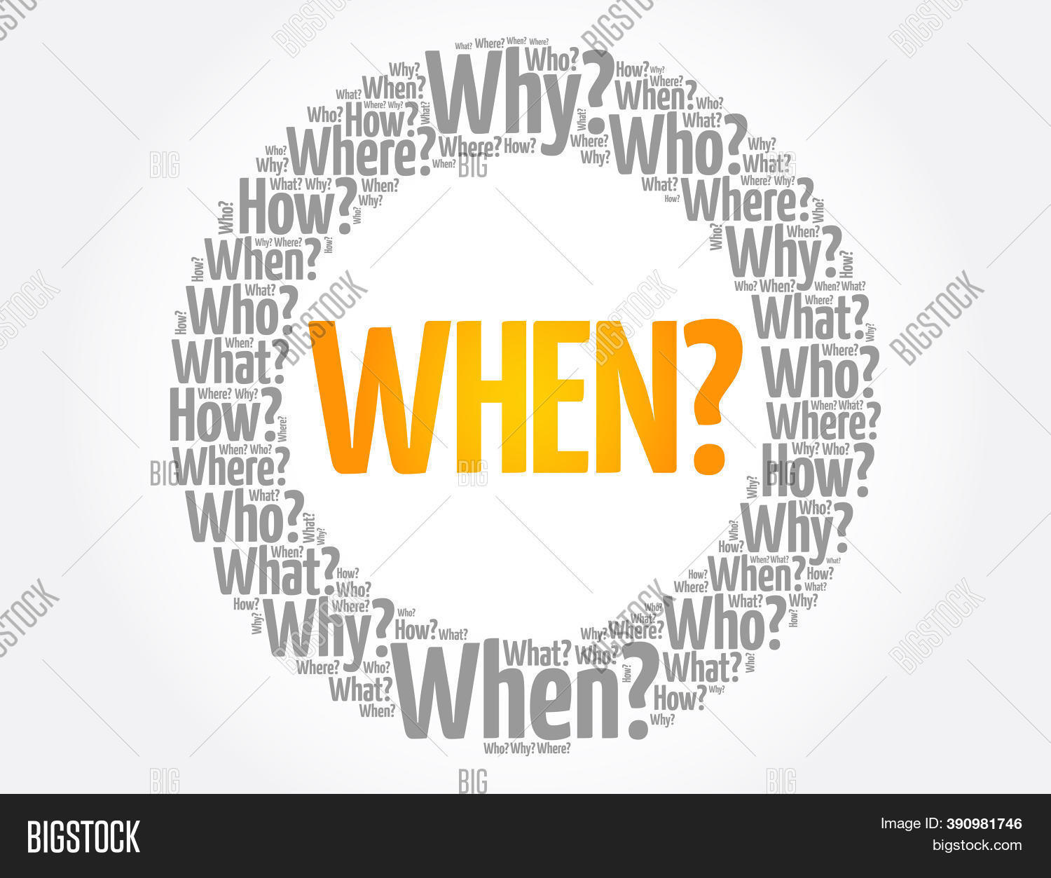 When? Question Image & Photo (Free Trial) | Bigstock
