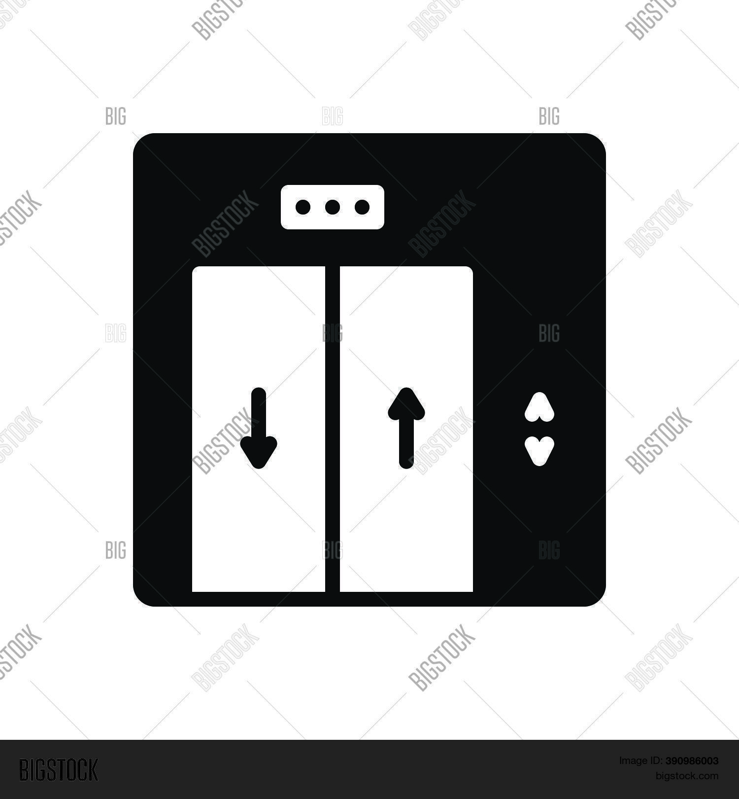 Black Solid Icon Lift Vector & Photo (Free Trial) | Bigstock