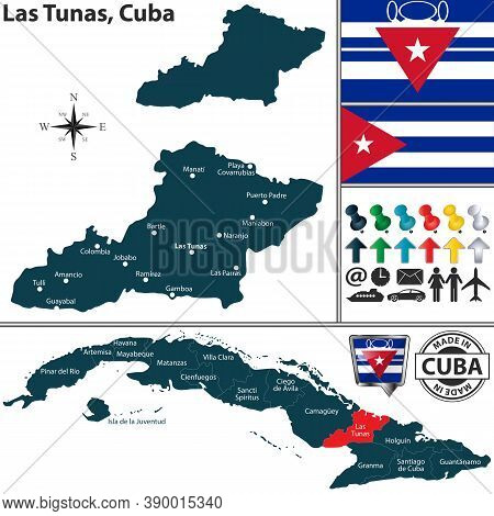 Vector Map Las Tunas Vector & Photo (Free Trial) | Bigstock