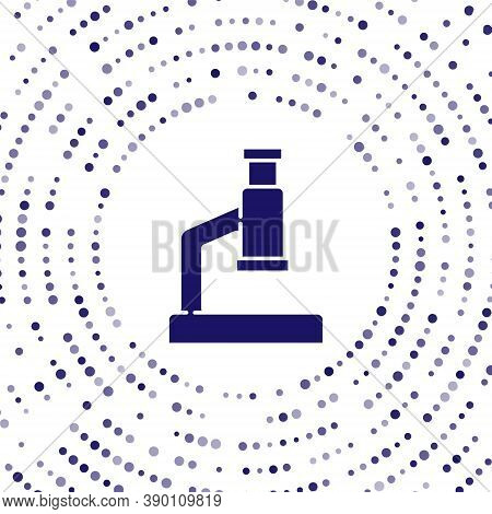 Blue Microscope Icon Vector & Photo (Free Trial) | Bigstock