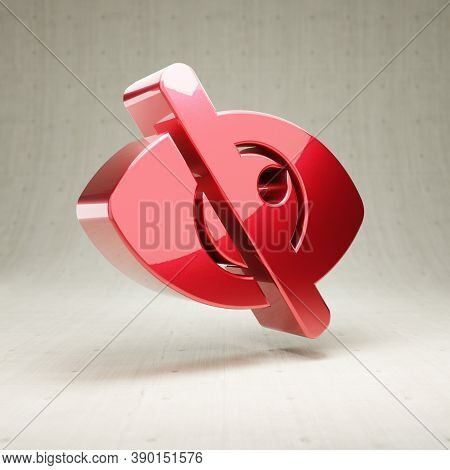 Eye Slash Icon. Gold Image & Photo (Free Trial) | Bigstock