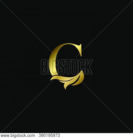 Golden C Initial Vector & Photo (Free Trial) | Bigstock