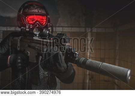 Futuristic Soldier Gas Image & Photo (Free Trial) | Bigstock
