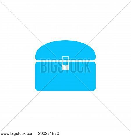 Chest Icon Flat. Blue Vector & Photo (Free Trial) | Bigstock