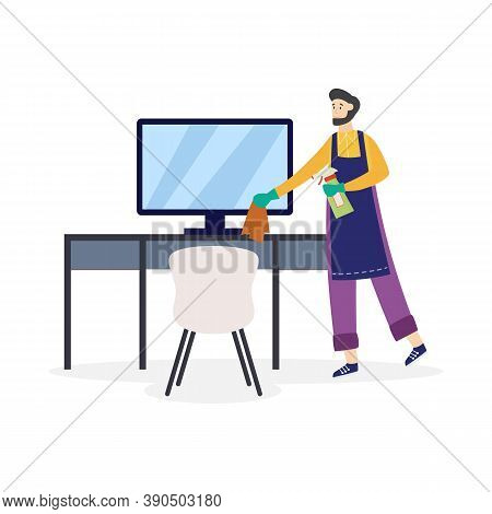 Man Cleaning Vector & Photo (Free Trial) | Bigstock