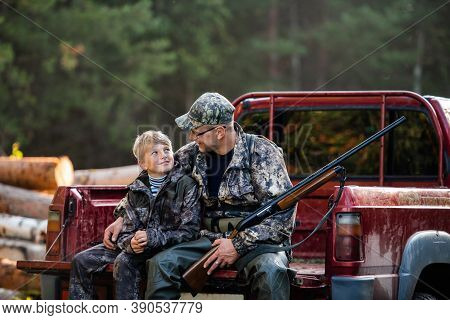 Young Hunter Boy Sit Image & Photo (Free Trial) | Bigstock