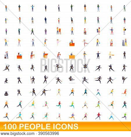 100 People Icons Set Vector & Photo (Free Trial) | Bigstock