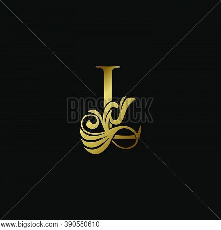 Golden Deco Luxury L Vector & Photo (Free Trial) | Bigstock