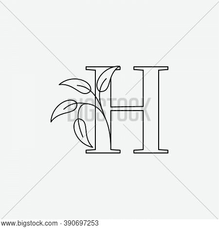 Outline Letter H Vector & Photo (Free Trial) | Bigstock
