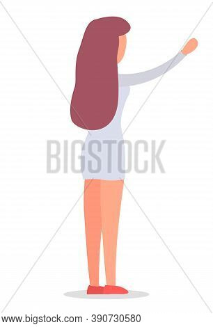 Woman Back View Vector & Photo (Free Trial) | Bigstock