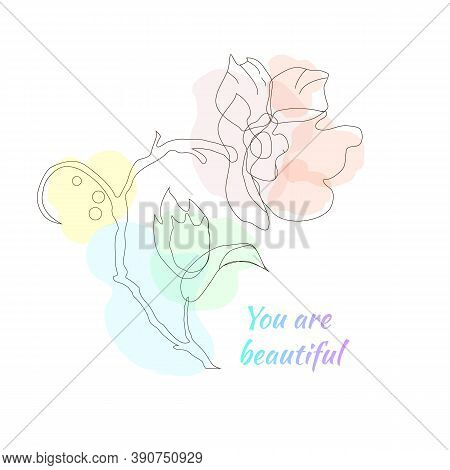 Continuous One Line Vector & Photo (Free Trial) | Bigstock