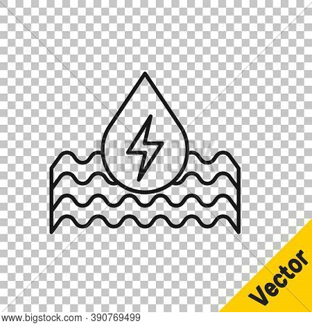 Black Line Water Vector & Photo (Free Trial) | Bigstock
