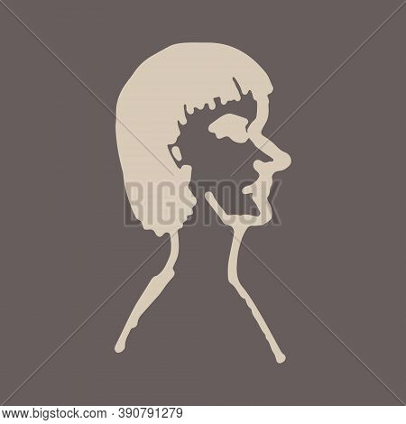 Half Face Silhouette Vector & Photo (Free Trial) | Bigstock