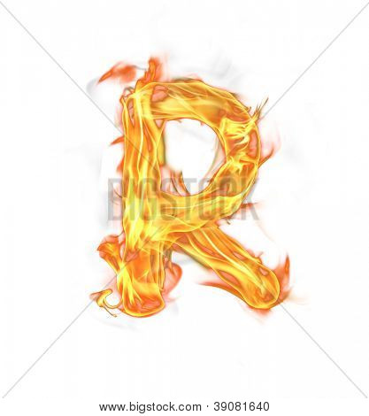 Fire Letter "R" Image & Photo (Free Trial) | Bigstock