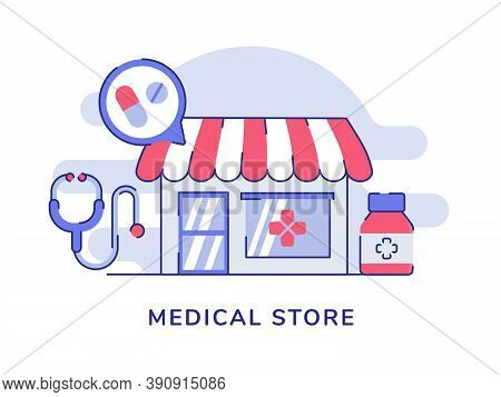 Medical Store Facade Vector & Photo (Free Trial) | Bigstock