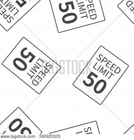 Vector Speed Limit 50 Vector & Photo (Free Trial) | Bigstock