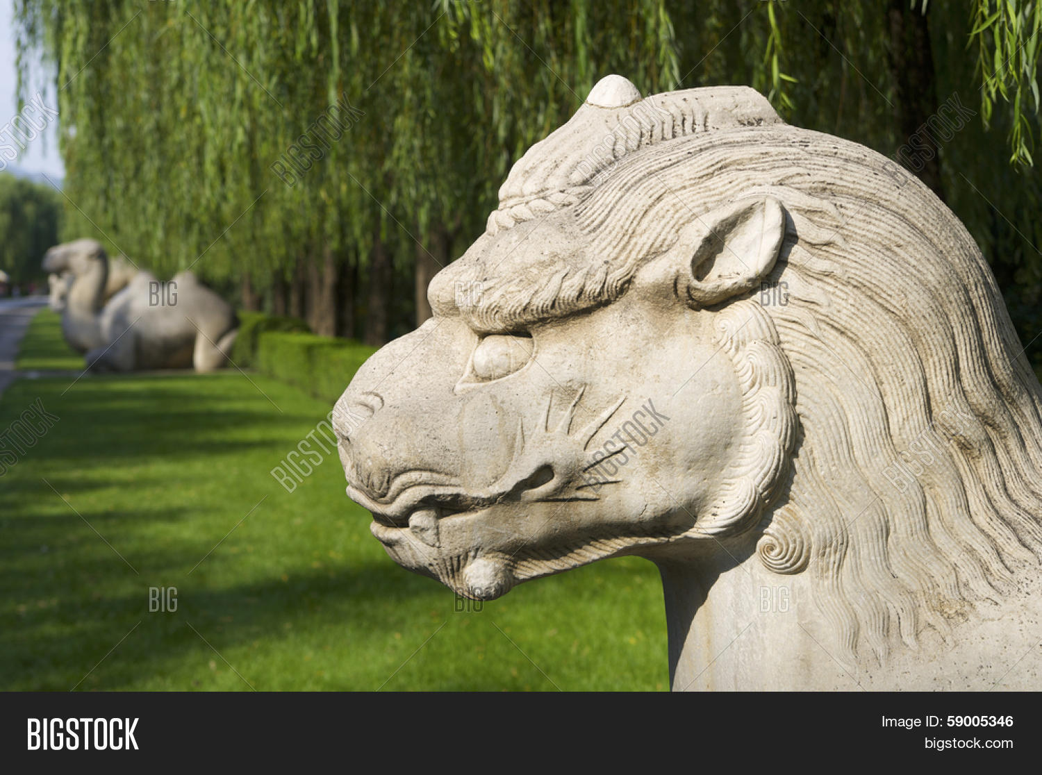 Statue Standing Xiezhi Image & Photo (Free Trial) | Bigstock
