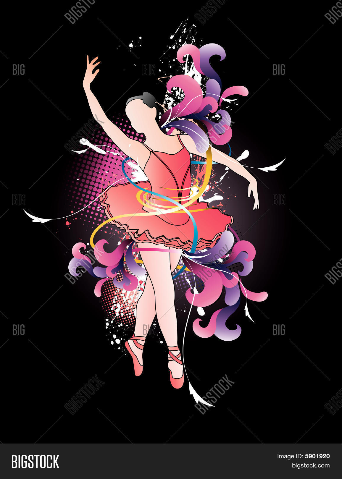 Ballet Dance Vector Vector & Photo (Free Trial) | Bigstock