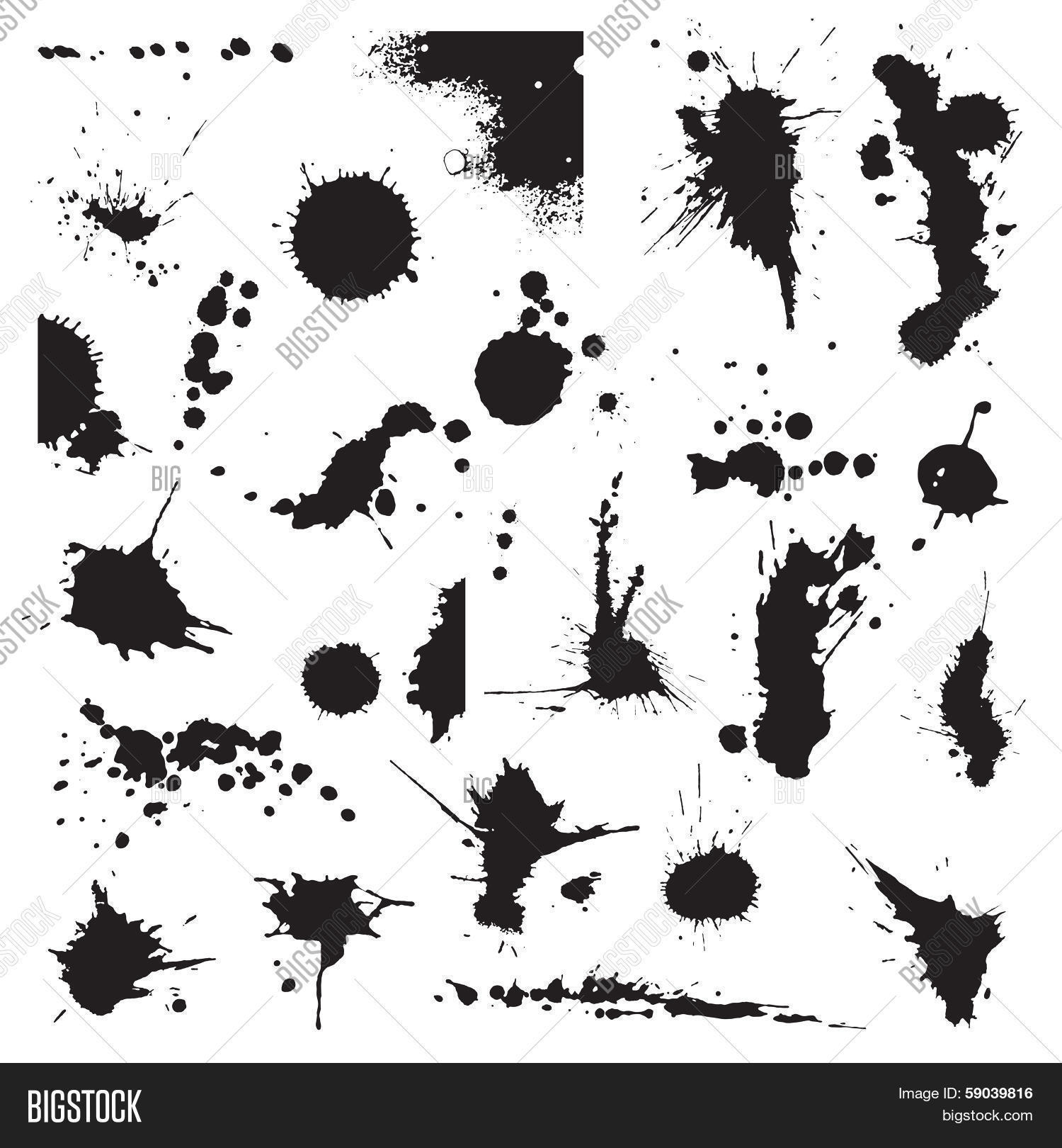 Set Blots Vector & Photo (Free Trial) | Bigstock