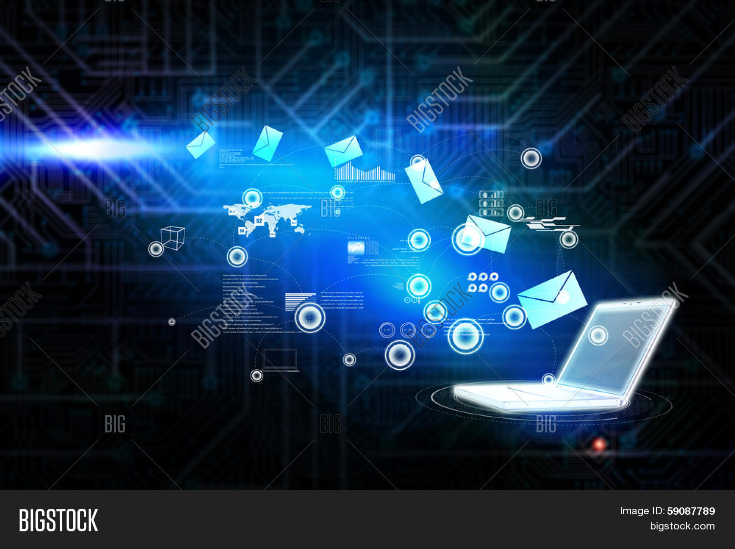 Futuristic Black Blue Image & Photo (Free Trial) | Bigstock